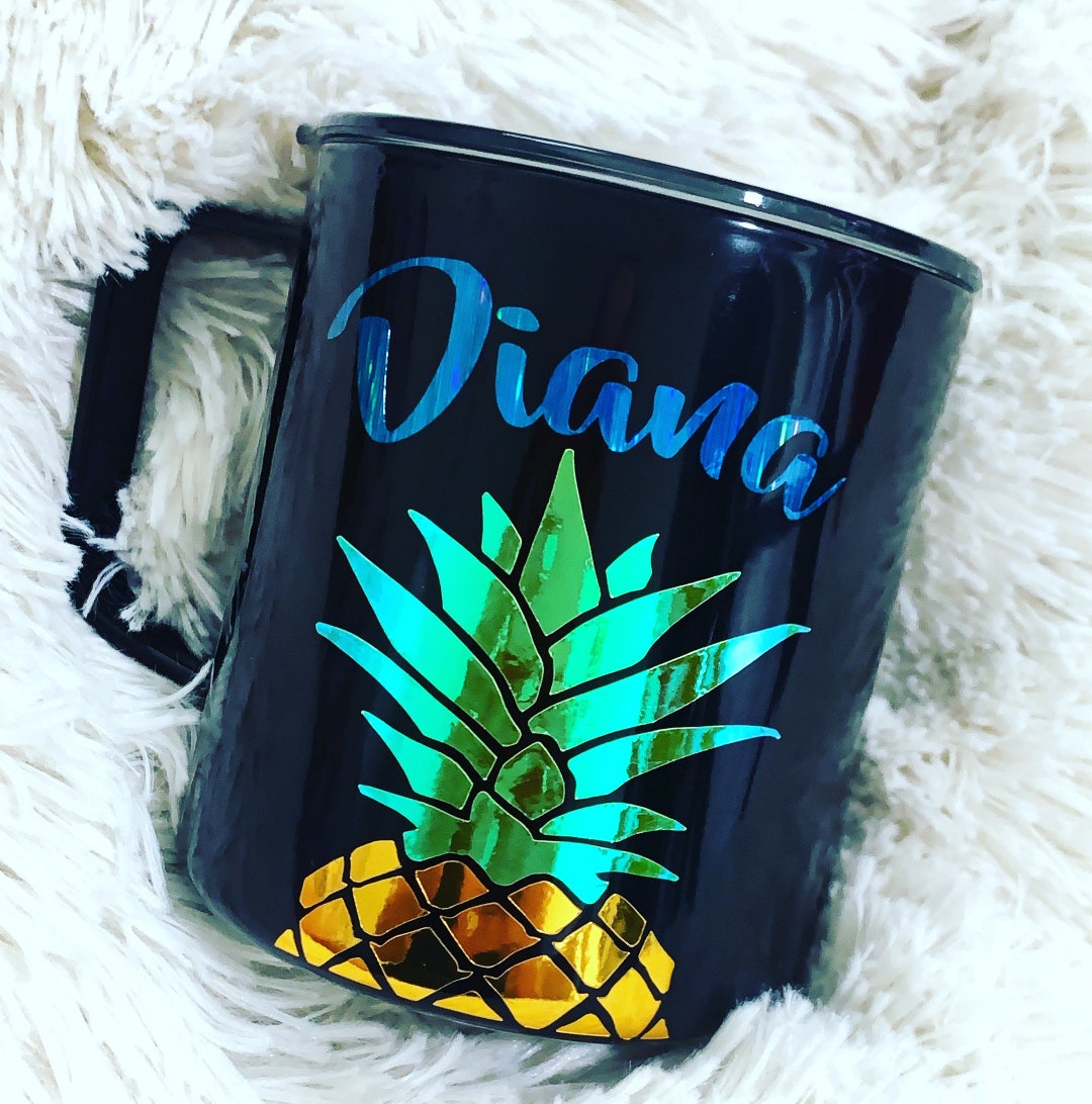 Pineapple Coffee Mug | Pineapple Tumbler | Stainless Steel Wine ...