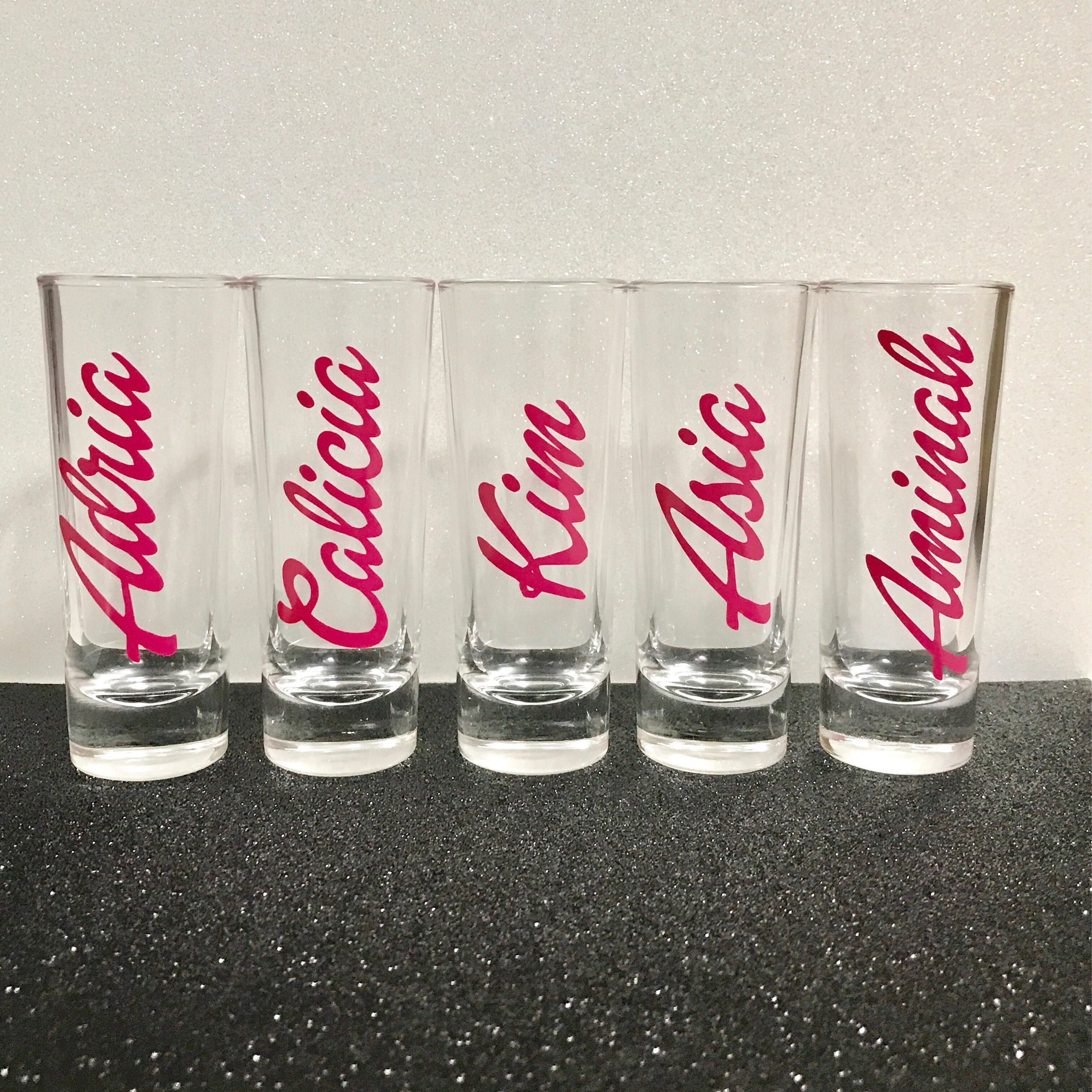 Personalized Shot Glasses Custom Shot Glasses Bridal Party - Etsy