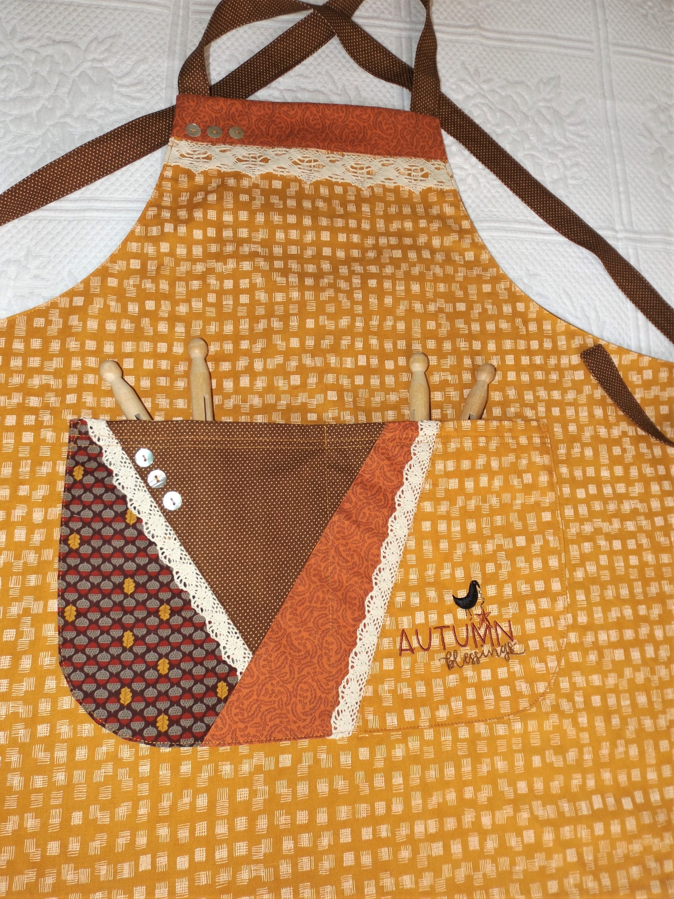 Girls Full Apron Kids Apron Patchwork Aprons Kitchen Apron - Etsy