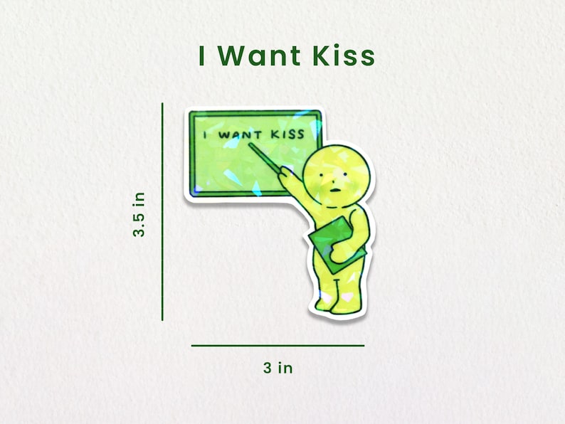 Silly and Cute Meme Smiski Stickers | Glow-in-the-dark Holographic ...