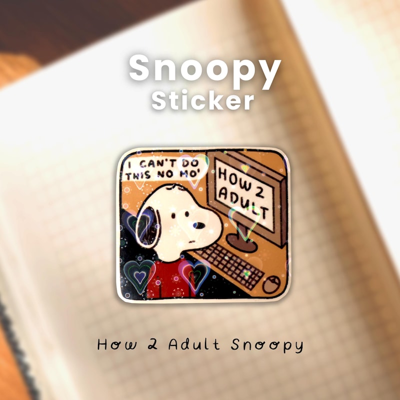 Snoopy Meme Sticker - Etsy