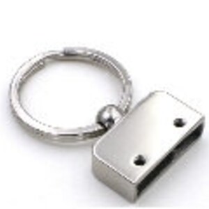 10 or 50 Piece Set Screw in 1 Inch Keychains Silver Key Fob Hardware ...