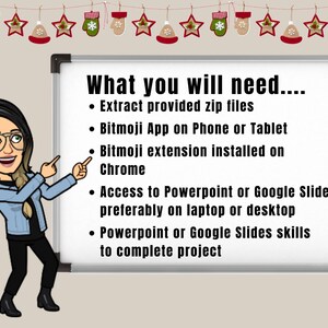 Christmas Holiday Bitmoji Classroom Farmhouse Editable Virtual ...