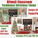 Christmas Holiday Bitmoji Classroom Farmhouse Editable Virtual ...