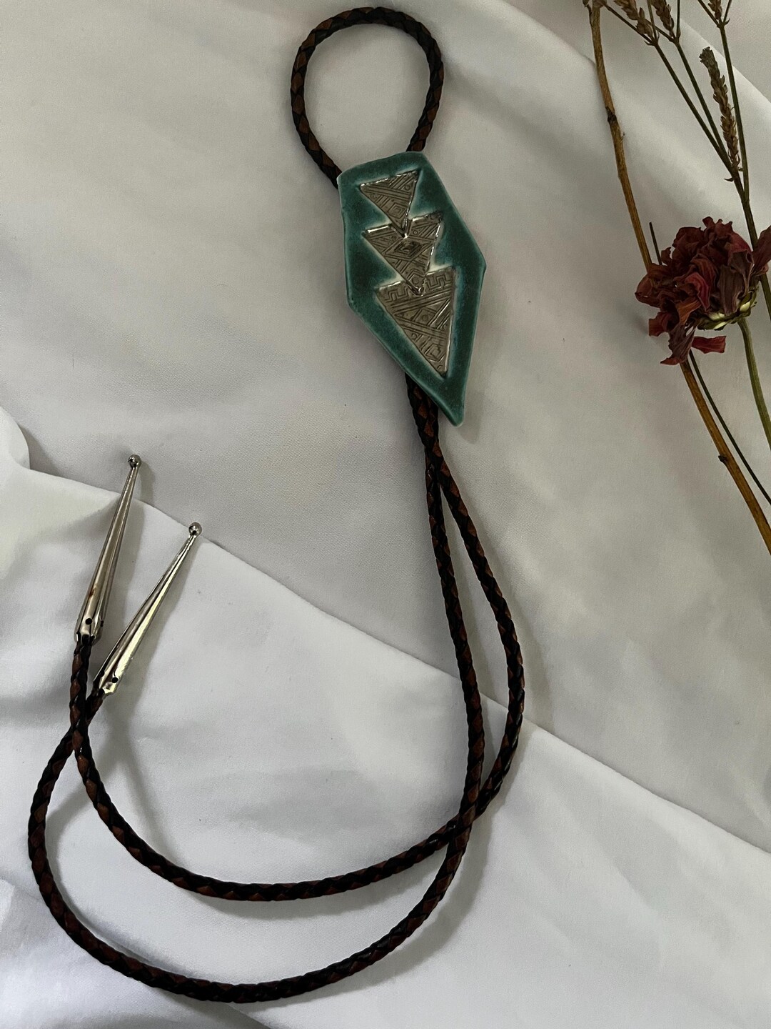 Geometric Bolo Tie Western Country Mens Bolo Tie Vintage Cowboy Necktie ...