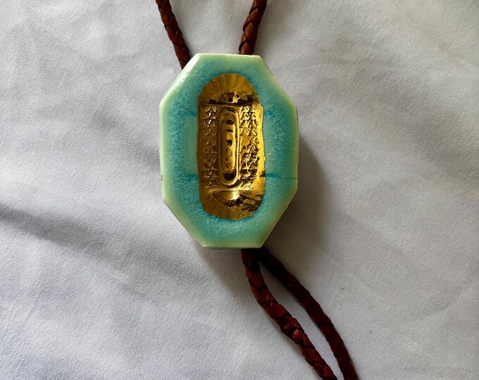 Geometric Bolo Tie Western Country Mens Bolo Tie Vintage Cowboy Necktie ...