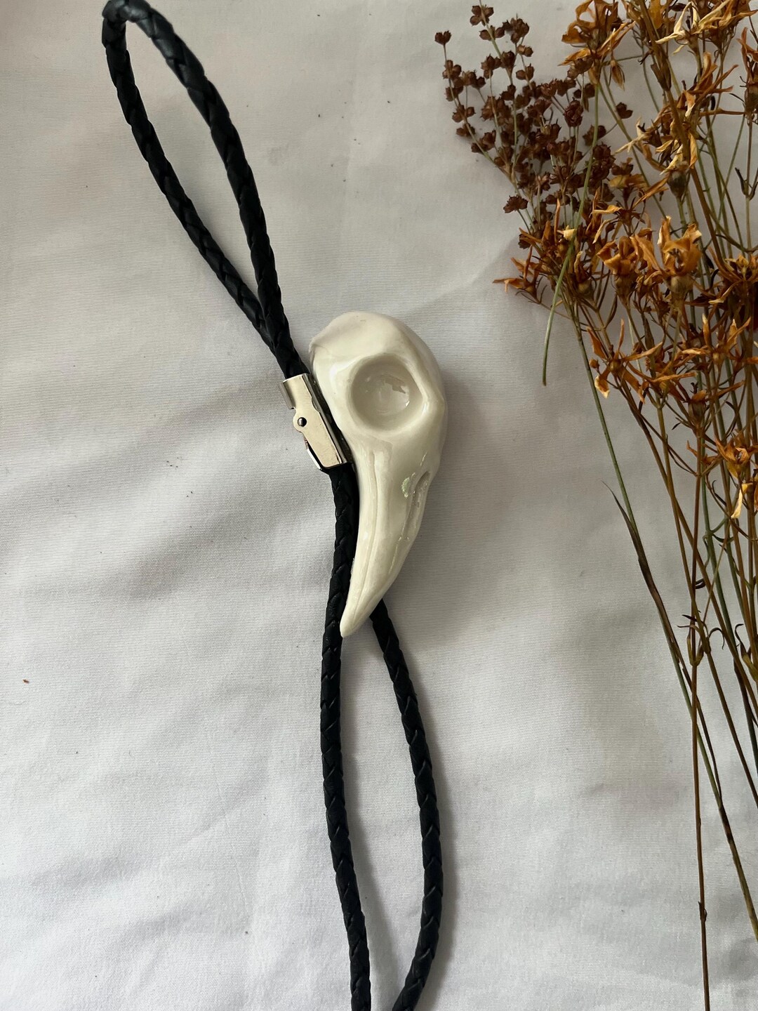 Bird Skull Bolo Tie Crow Country Mens Womens Bolo Tie Vintage Cowboy ...
