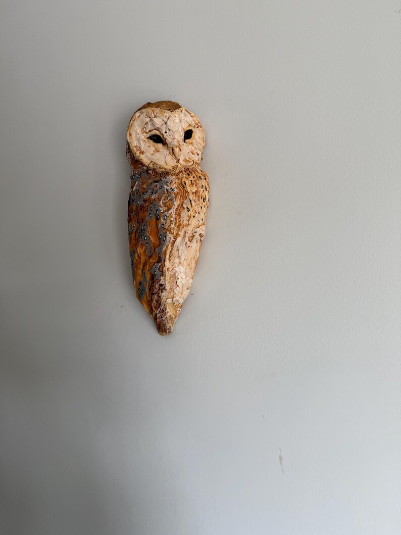 Barn Owl Wall Hanging Sculpture Art - Etsy