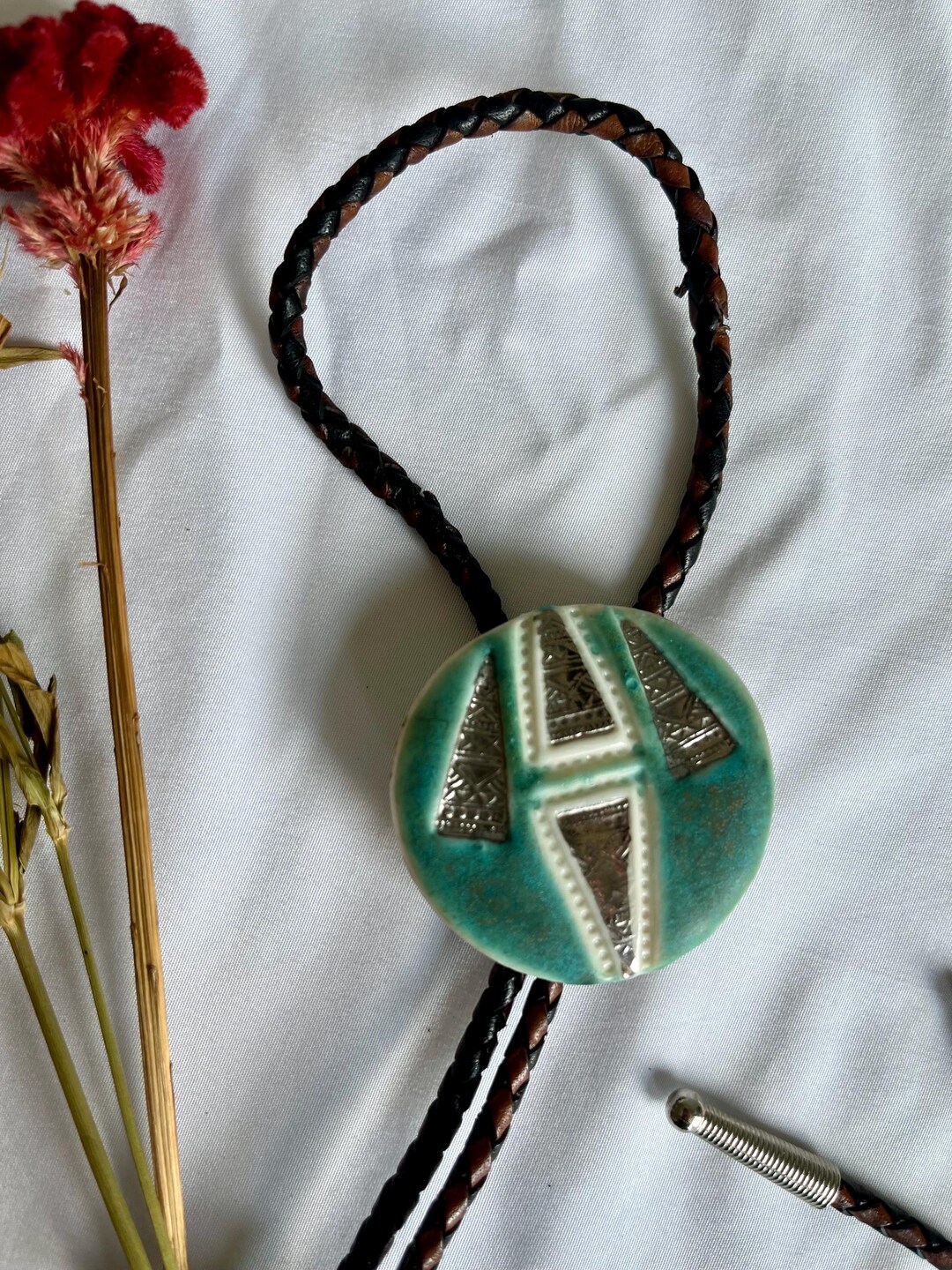 Geometric Bolo Tie Western Country Mens Bolo Tie Vintage Cowboy Necktie ...