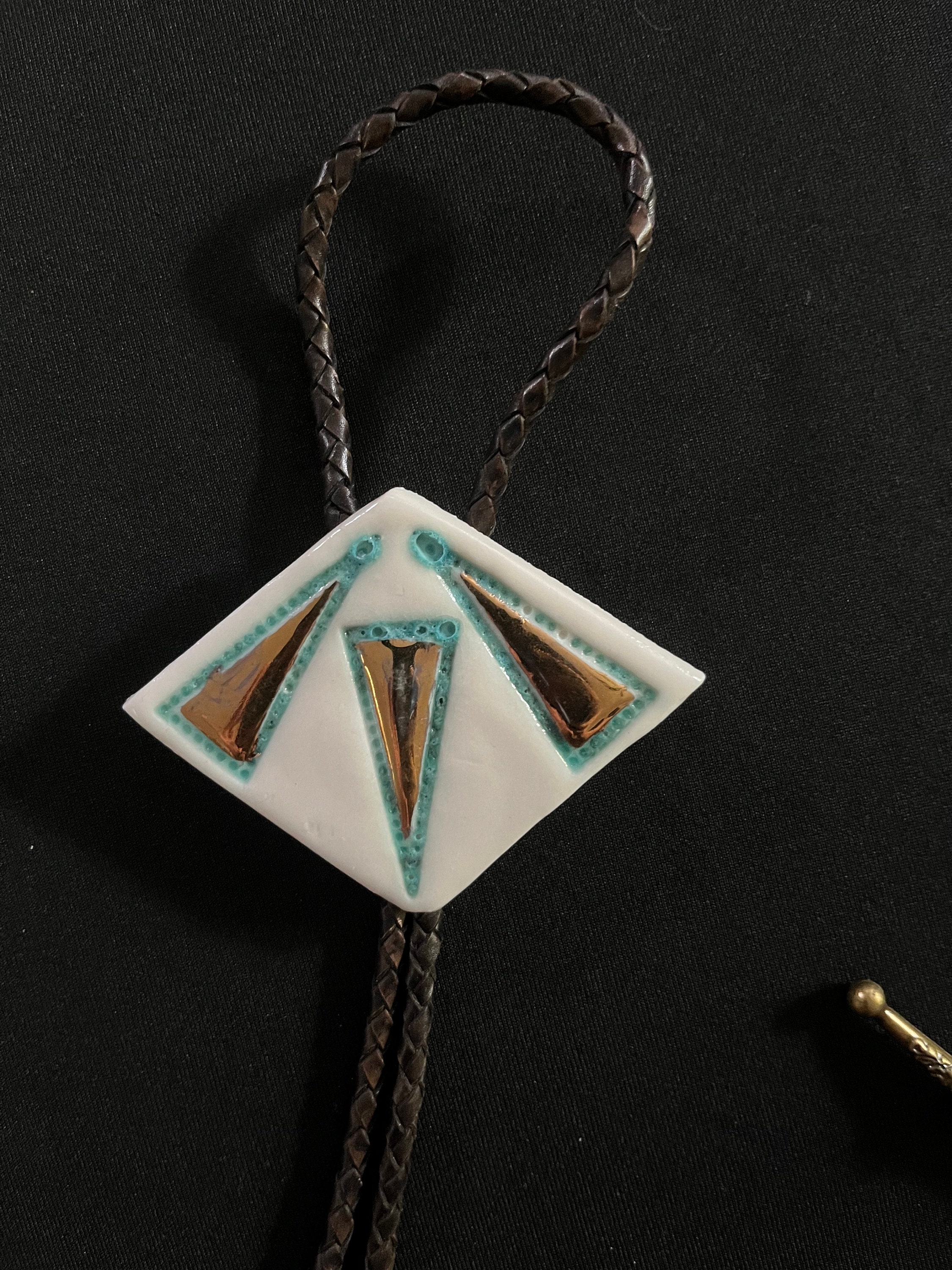 Geometric Bolo Tie Western Country Mens Bolo Tie Vintage Cowboy Necktie ...
