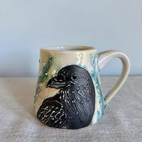 Starlight Raven Black Mug - Etsy