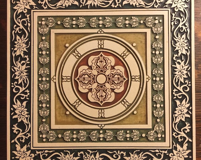 Buddhist Wheel Tiles-lotus, Vajra, - Etsy