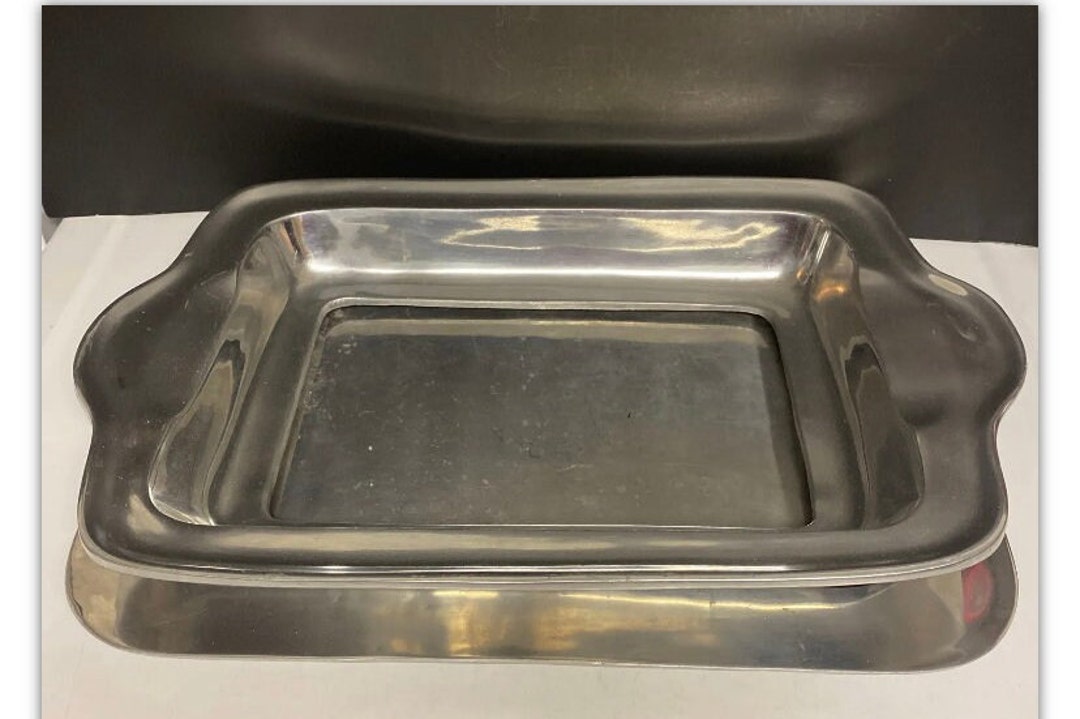 MCM Buffet Server Silver Alloy 2 Piece Anchor 3 Qt Casserole Insert ...