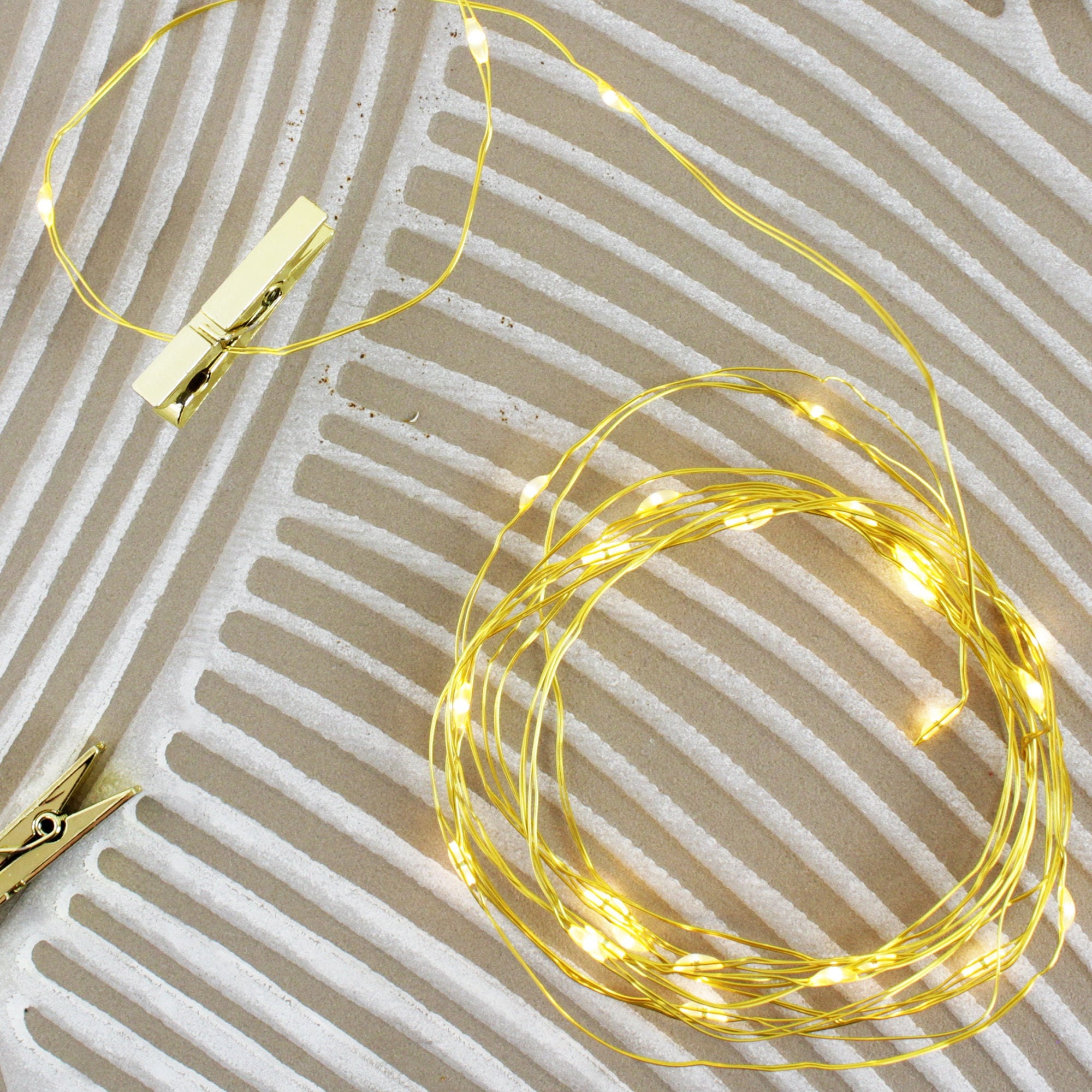 36 LED Silver OR Gold Battery Operated Photo Clip String Light | Etsy