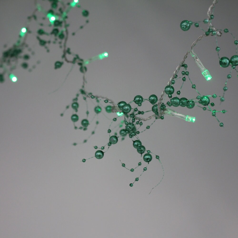 20 LED Pearl Garland Fairy Lights Bead String Lights - Etsy