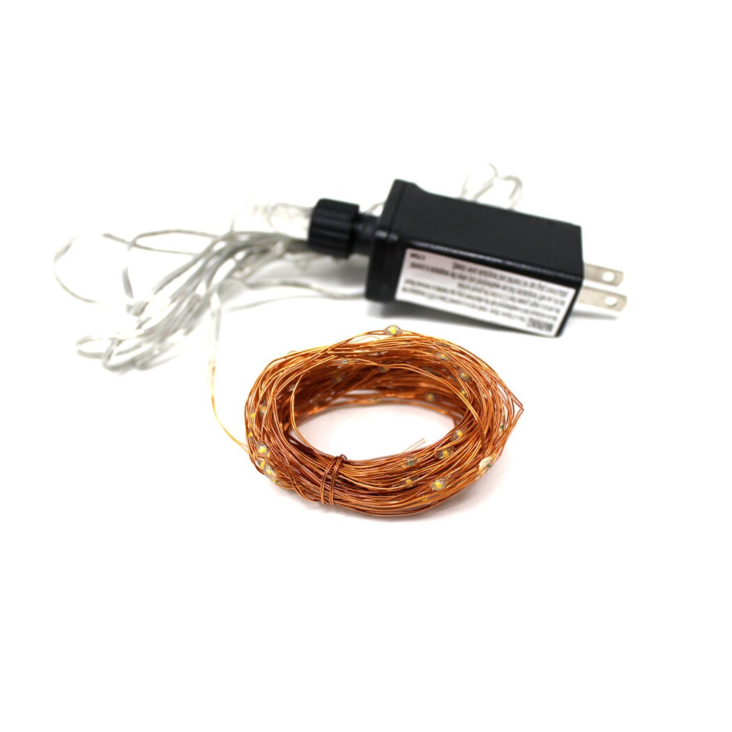 100 LED 32ft Copper Fairy String Light Copper Lights | Etsy