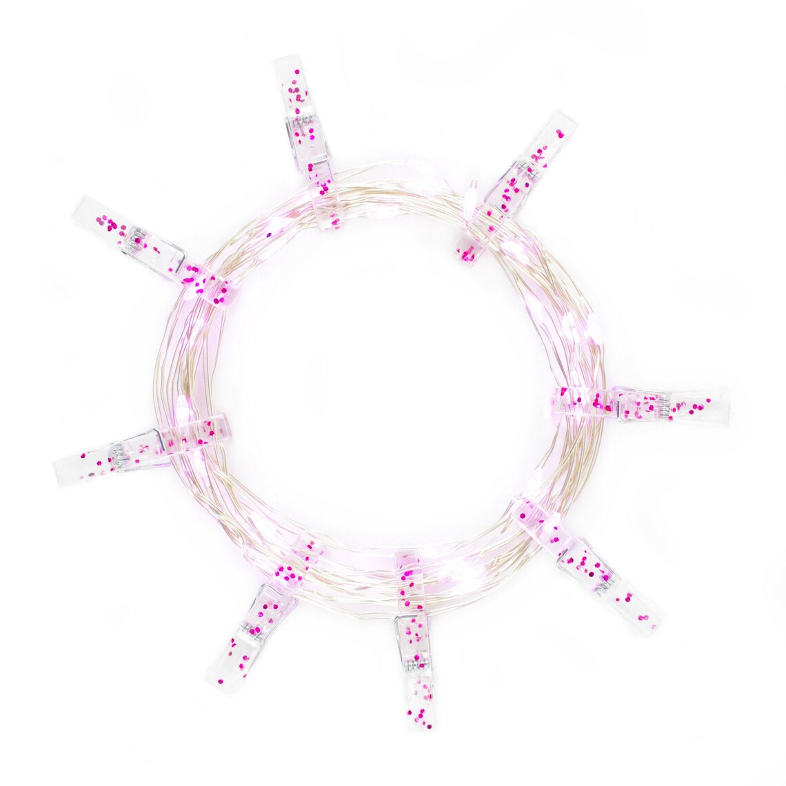 36 LED Rose Gold OR Dotted Pink Battery Operated Photo Clip | Etsy