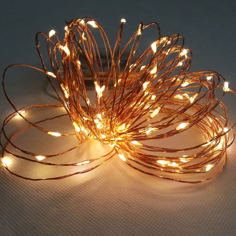 100 LED 32ft Copper Fairy String Light Copper Lights - Etsy