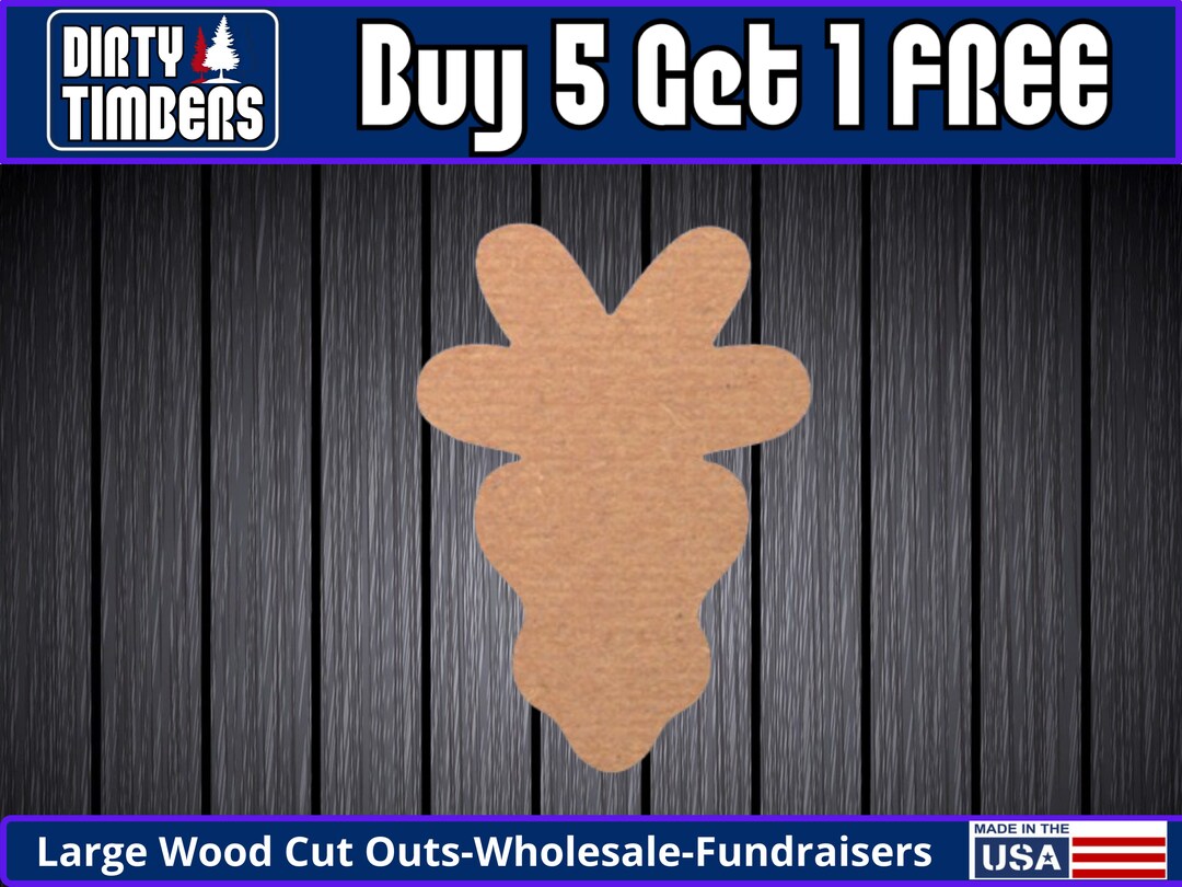 Carrot Wood Sign Unfinished Wood Door Hanger MDF Paint Blank Diy Kit ...