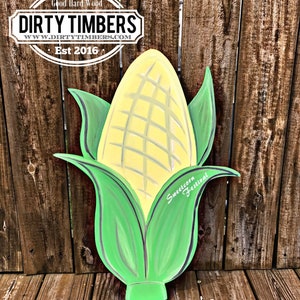 Unfinished Corn Corn Stock Door Hanger Festival Summer DIY Blank Wood ...