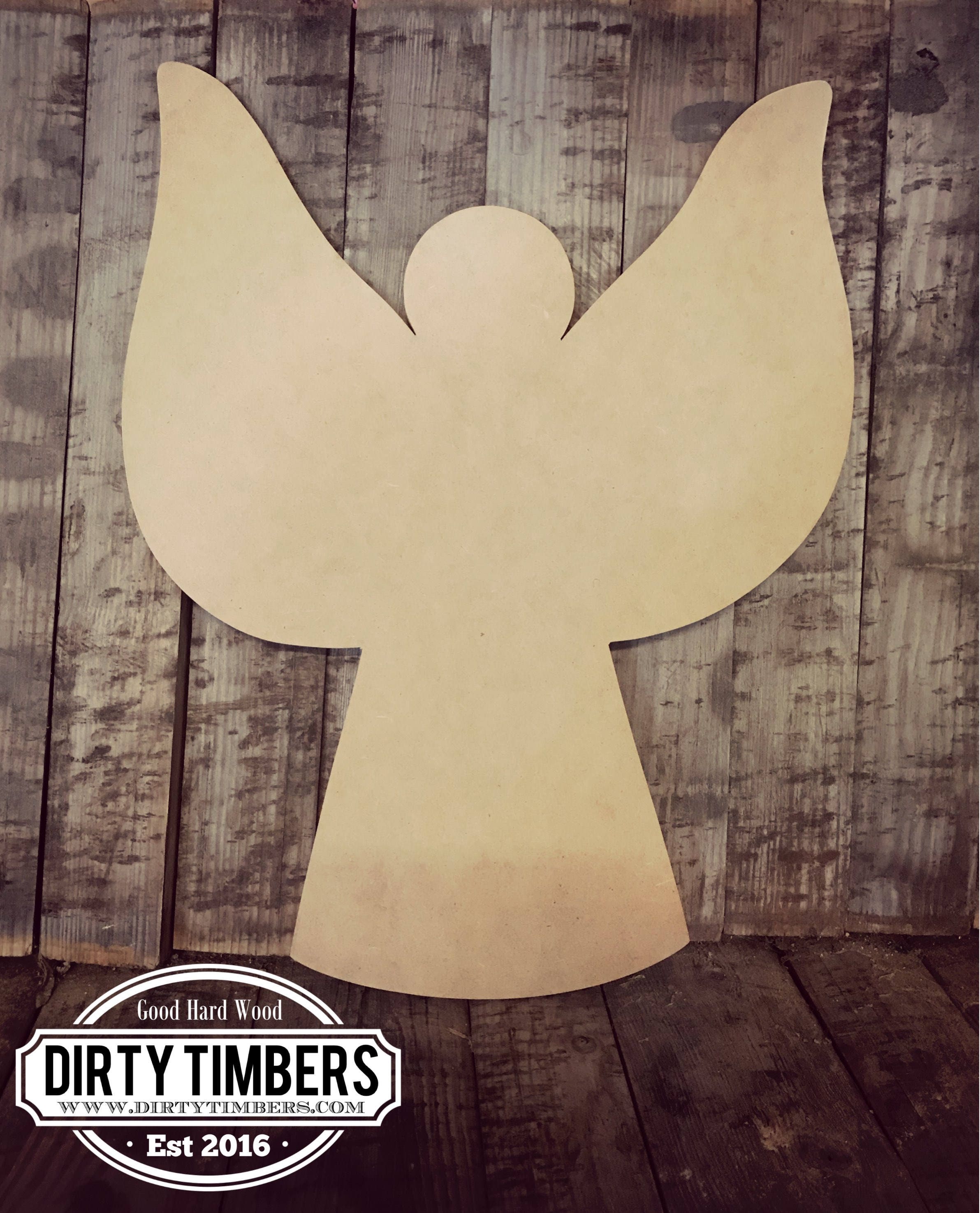 Unfinished, Angel, Tree, Christmas, Holidays, Ready to Paint, Door ...