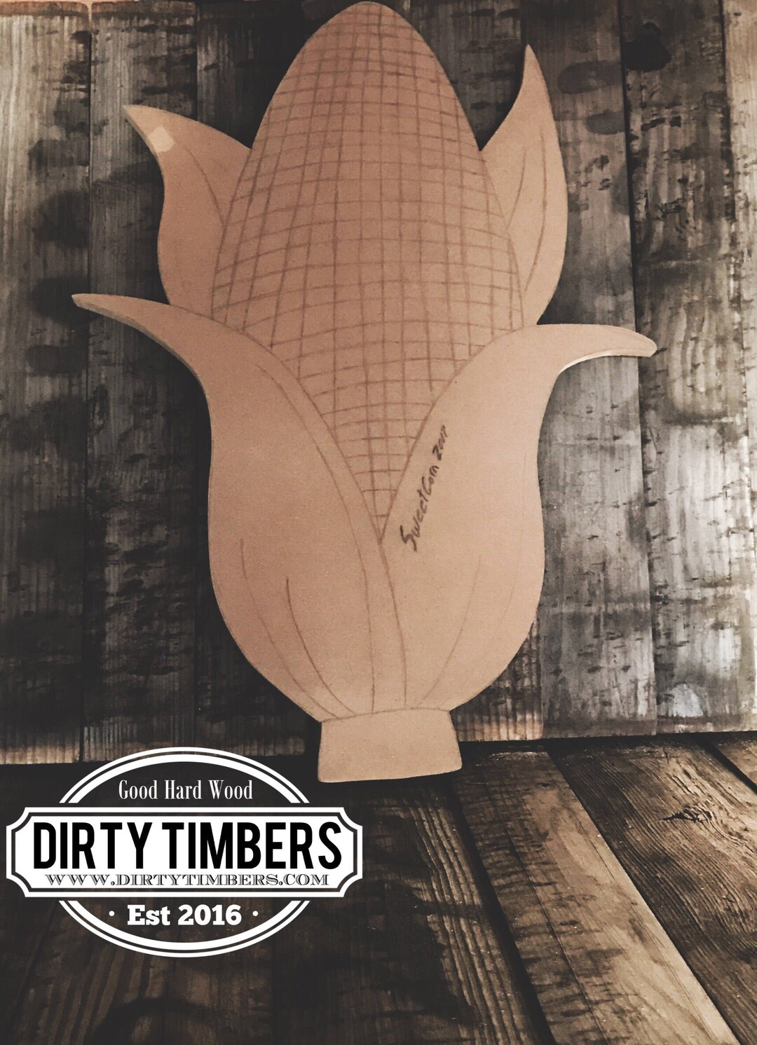 Unfinished Corn Corn Stock Door Hanger Festival Summer DIY Blank Wood ...