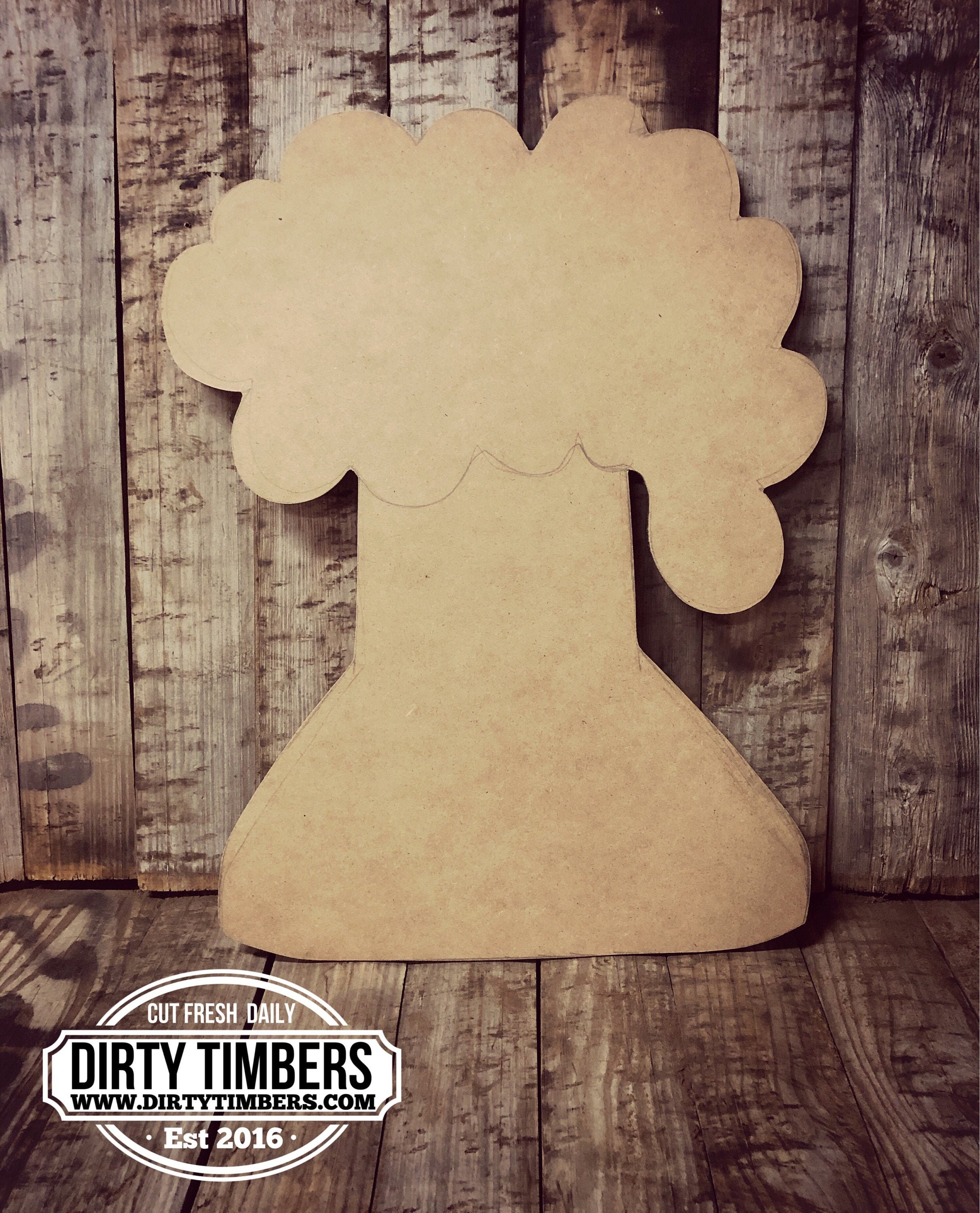 Unfinished Beaker Science Door Hanger DIY Blank Wood Cut Out Ready To ...