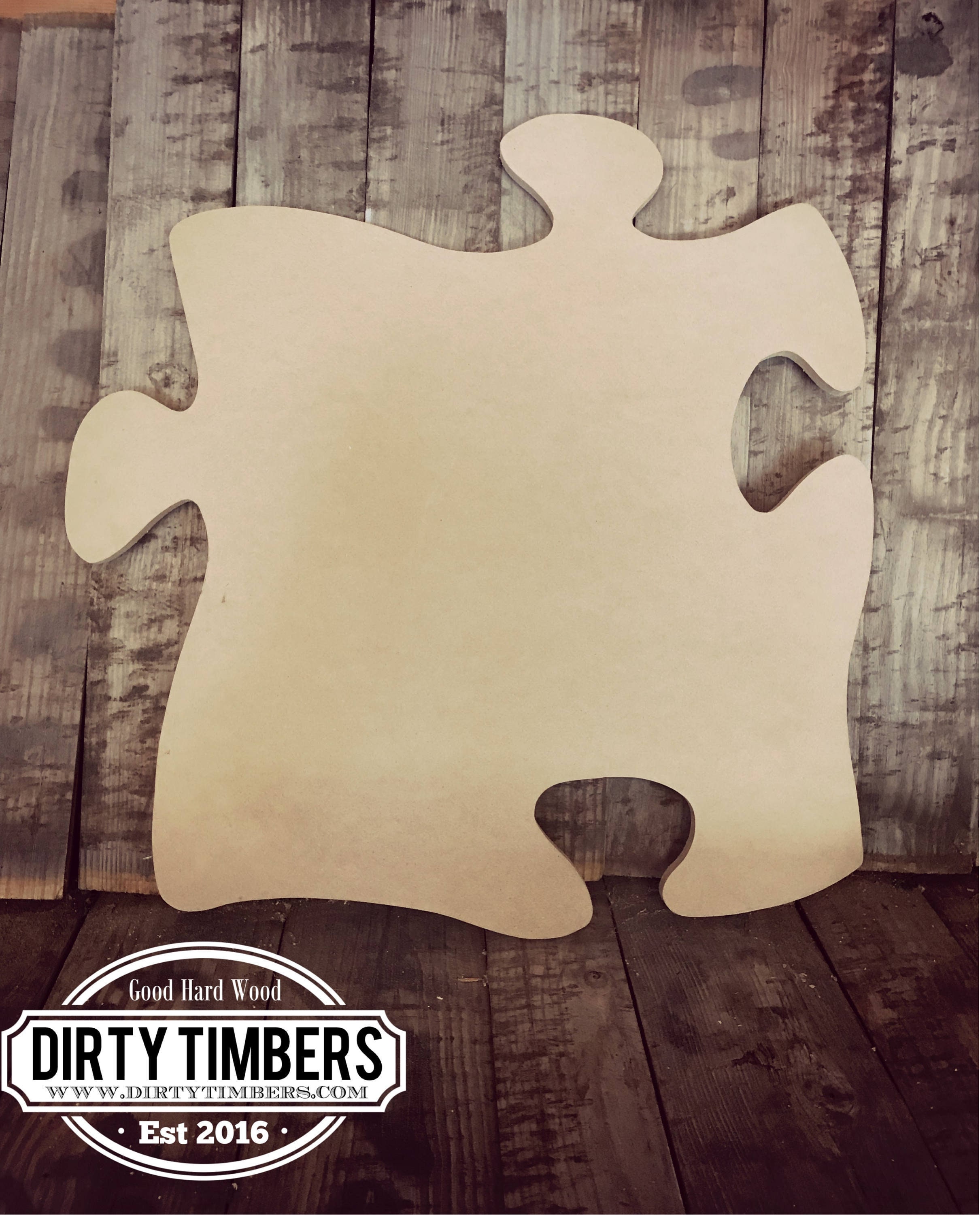 Unfinished Puzzle Piece Door Hanger Fall DIY Blank Wood Cut Out Ready ...
