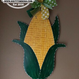 Unfinished Corn Corn Stock Door Hanger Festival Summer DIY Blank Wood ...