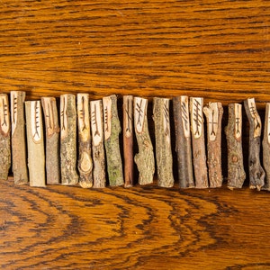 Celtic Tree Ogham Sticks - Etsy