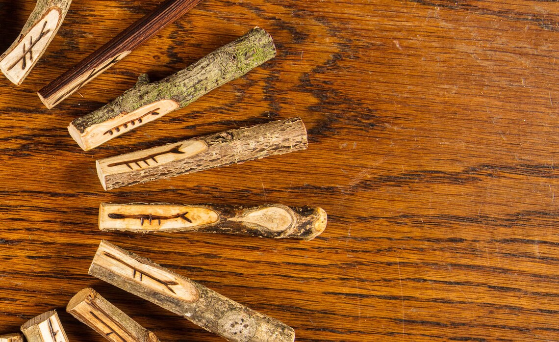 Celtic Tree Ogham Sticks - Etsy