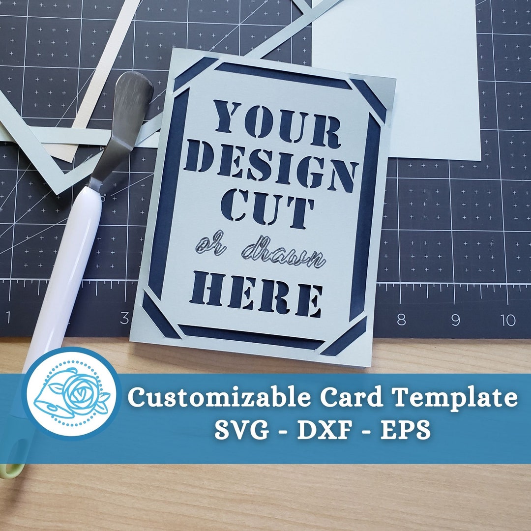 Classic Photo Corners and Frame Cut Template, How-to Customize Tutorial ...