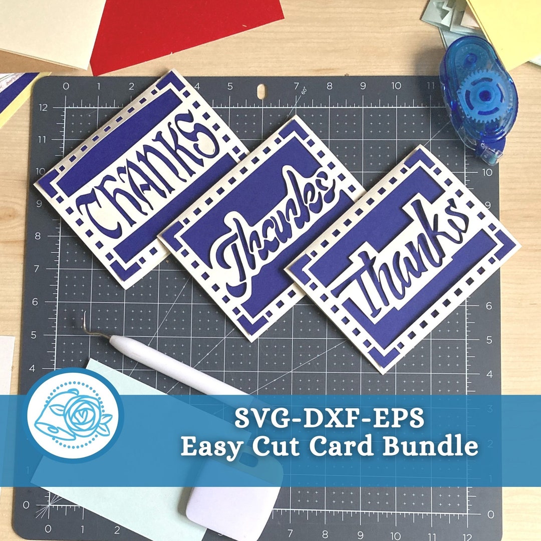 Thank You Cricut Joy Card SVG Design File, Birthday Thank You Card ...