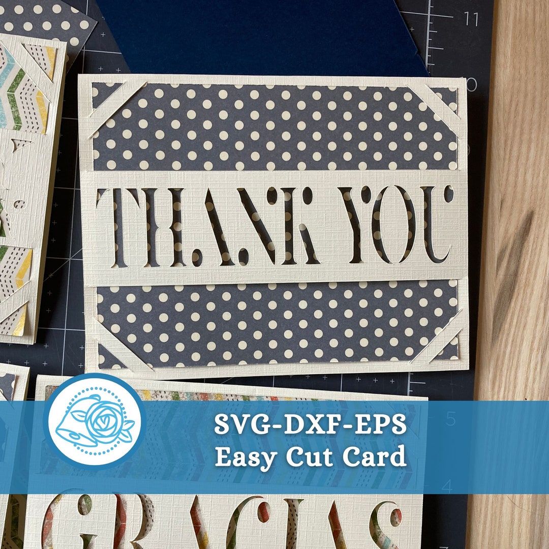 Thank You SVG Greeting Card for Birthday, Baby Shower, and Wedding ...