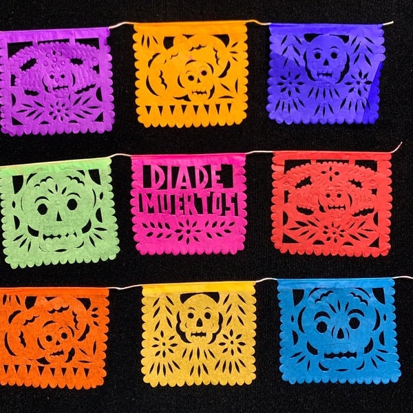 Mini Paper Papel Picado - Day of the Dead Banner - Etsy