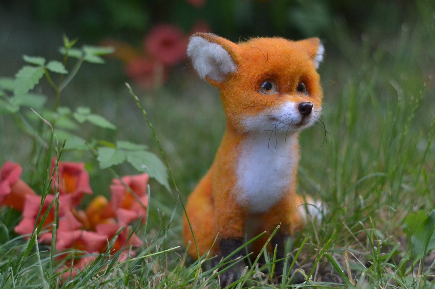 Fox felted MADE TO ORDER Needle felted fox Toy gift Felt | Etsy