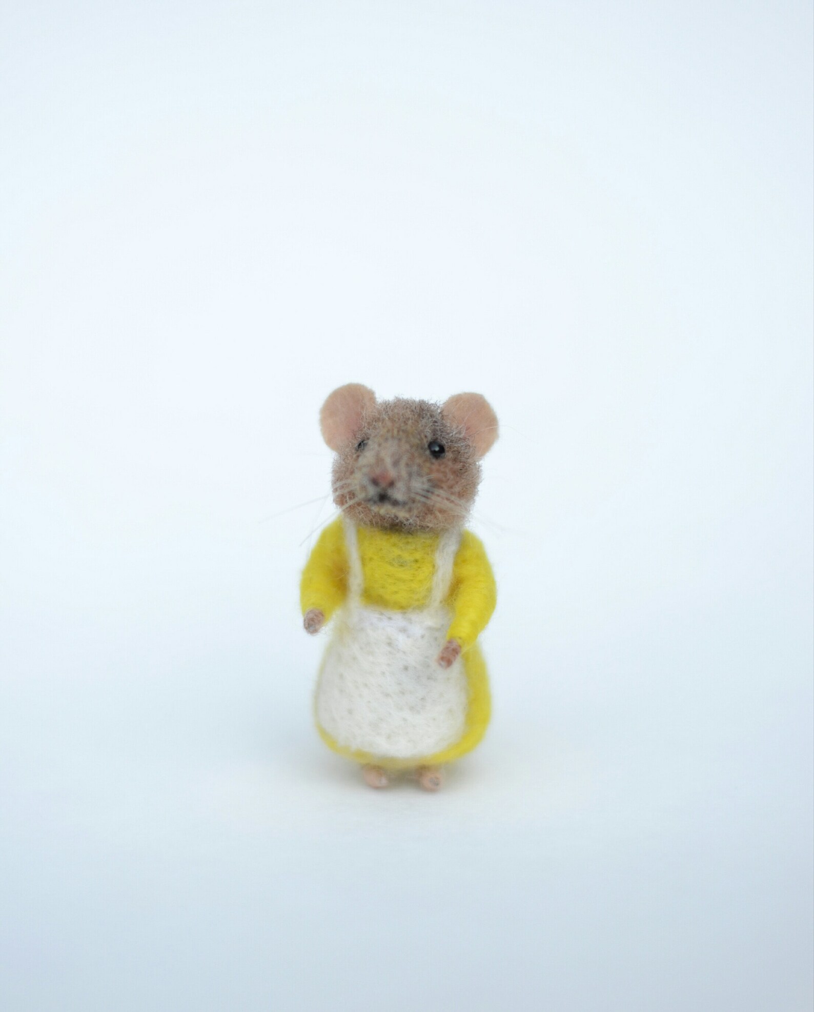 Tiny mouse MADE TO ORDER Needle felted animal Dollhouse | Etsy