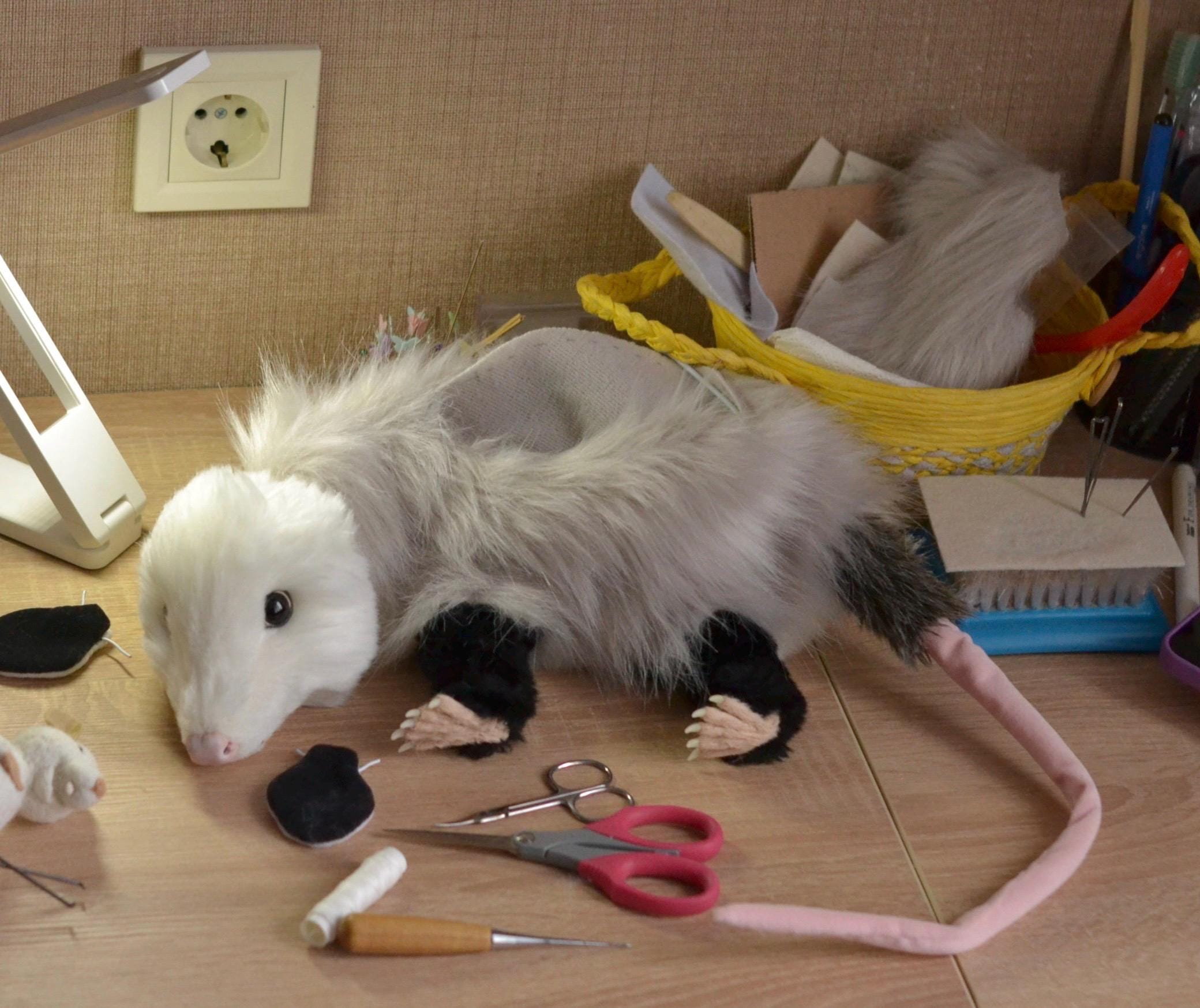 PDF Tutorial and Pattern of Realistic Opossum, Step by Step Sewing ...