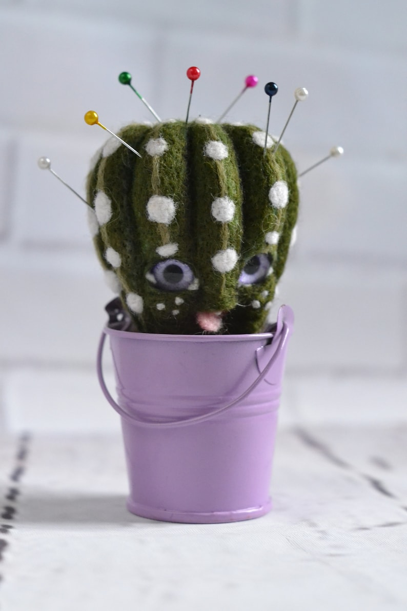 Friendly Cactus Needle Felted Succulent Realistic Plants - Etsy