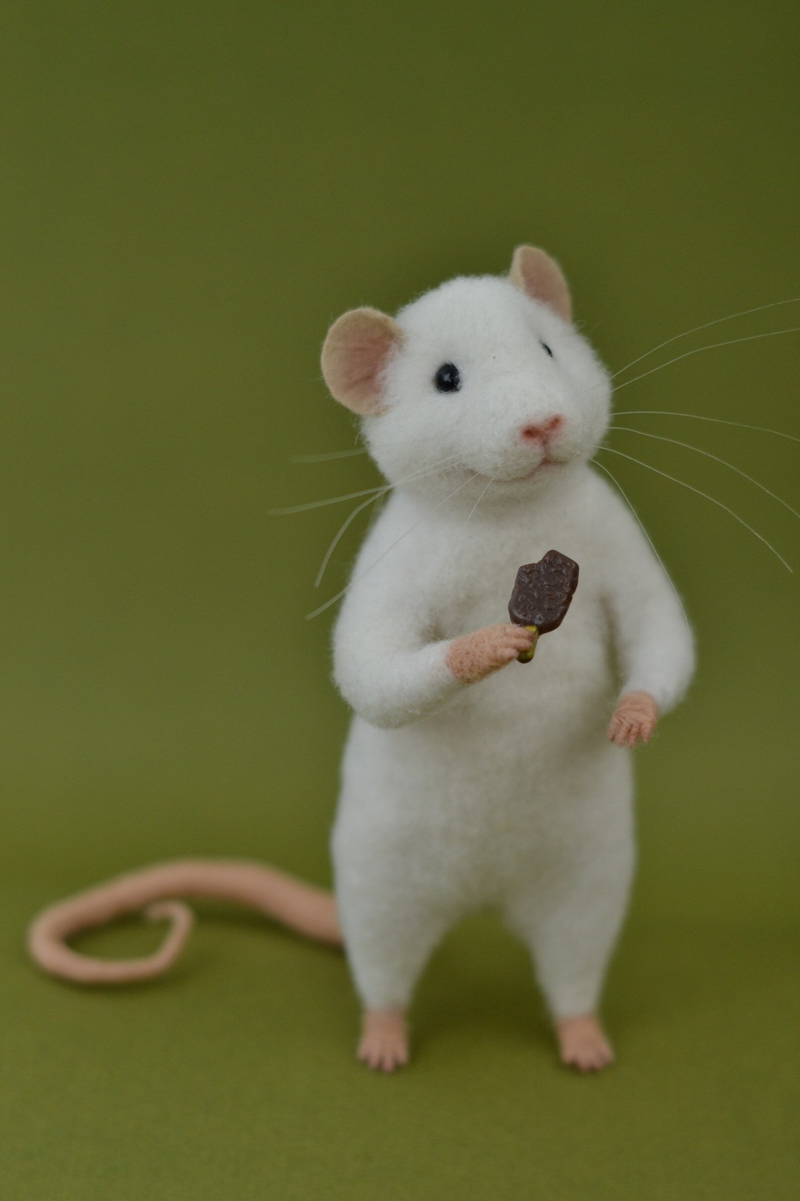 Needle Felted Mouse Mice Realistic Mouse With Ice Creame - Etsy