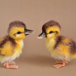 Plush Duckling MADE TO ORDER, Realistic Animals, Plushie Duck, Stuffed ...