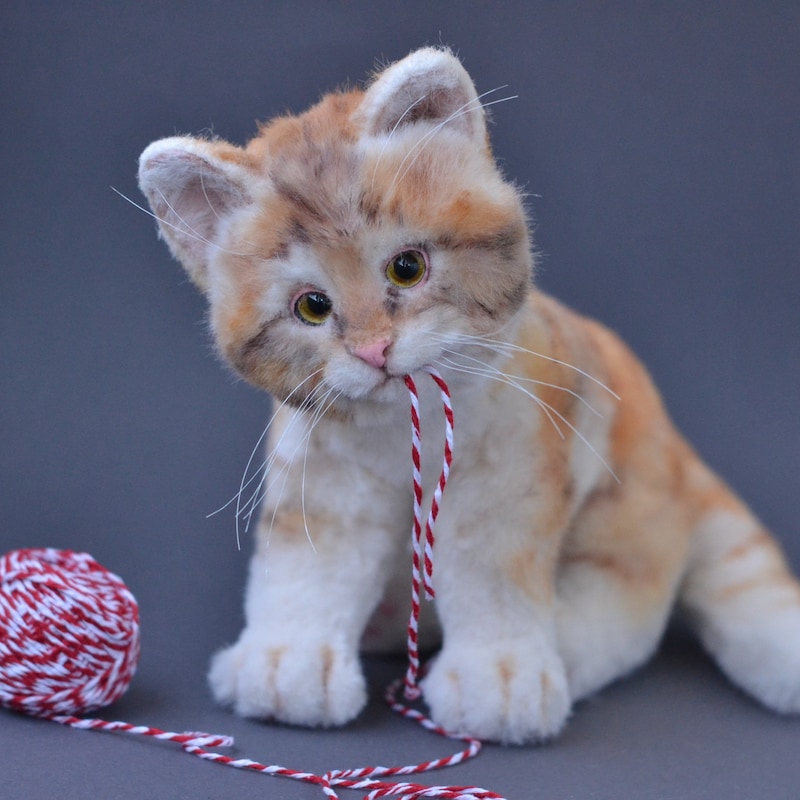 Realistic Cat Plush - Etsy