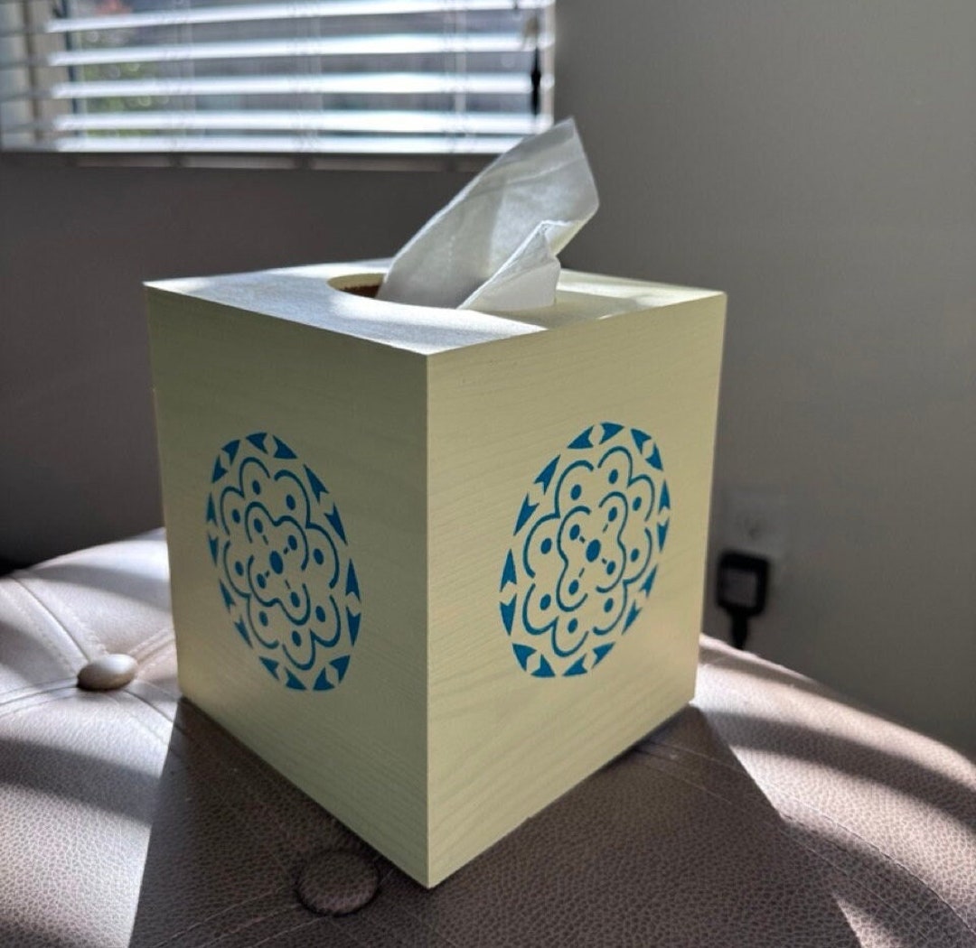 Beautiful Handcrafted Yellow Blue Mandala Bohemian Custom Decorative ...