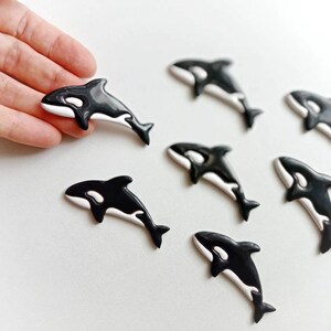 Orca Killer Whale Handmade Ceramic Brooch - Etsy