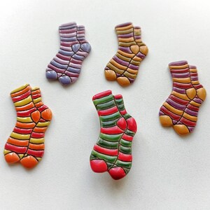 Sock Handmade Ceramic Brooch - Etsy