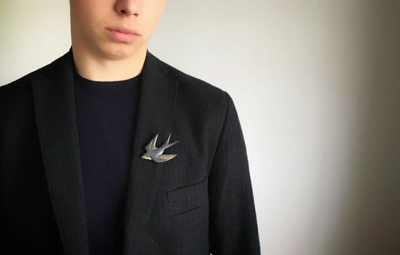 Swallow Handmade Ceramic Brooch - Etsy