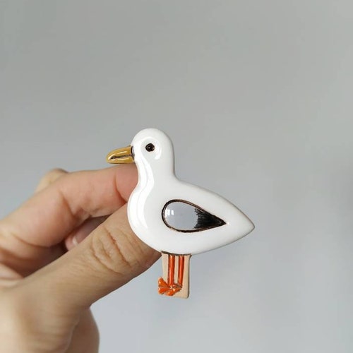 Sock Handmade Ceramic Brooch - Etsy