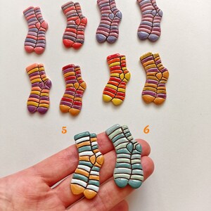 Sock Handmade Ceramic Brooch - Etsy