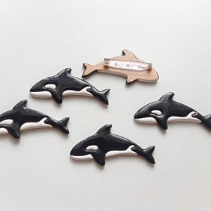 Orca Killer Whale Handmade Ceramic Brooch - Etsy