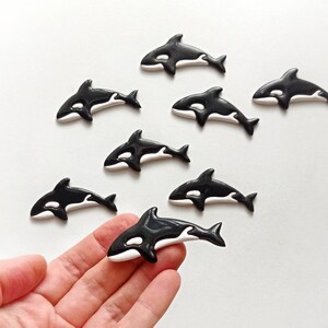 Orca Killer Whale Handmade Ceramic Brooch - Etsy